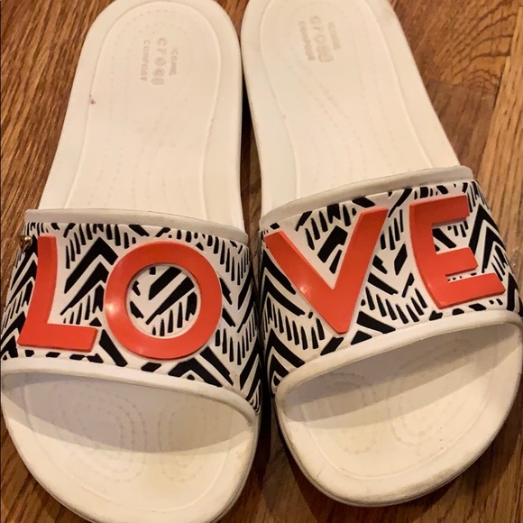 CROCS | Shoes | Crocs Love Slippers | Poshmark